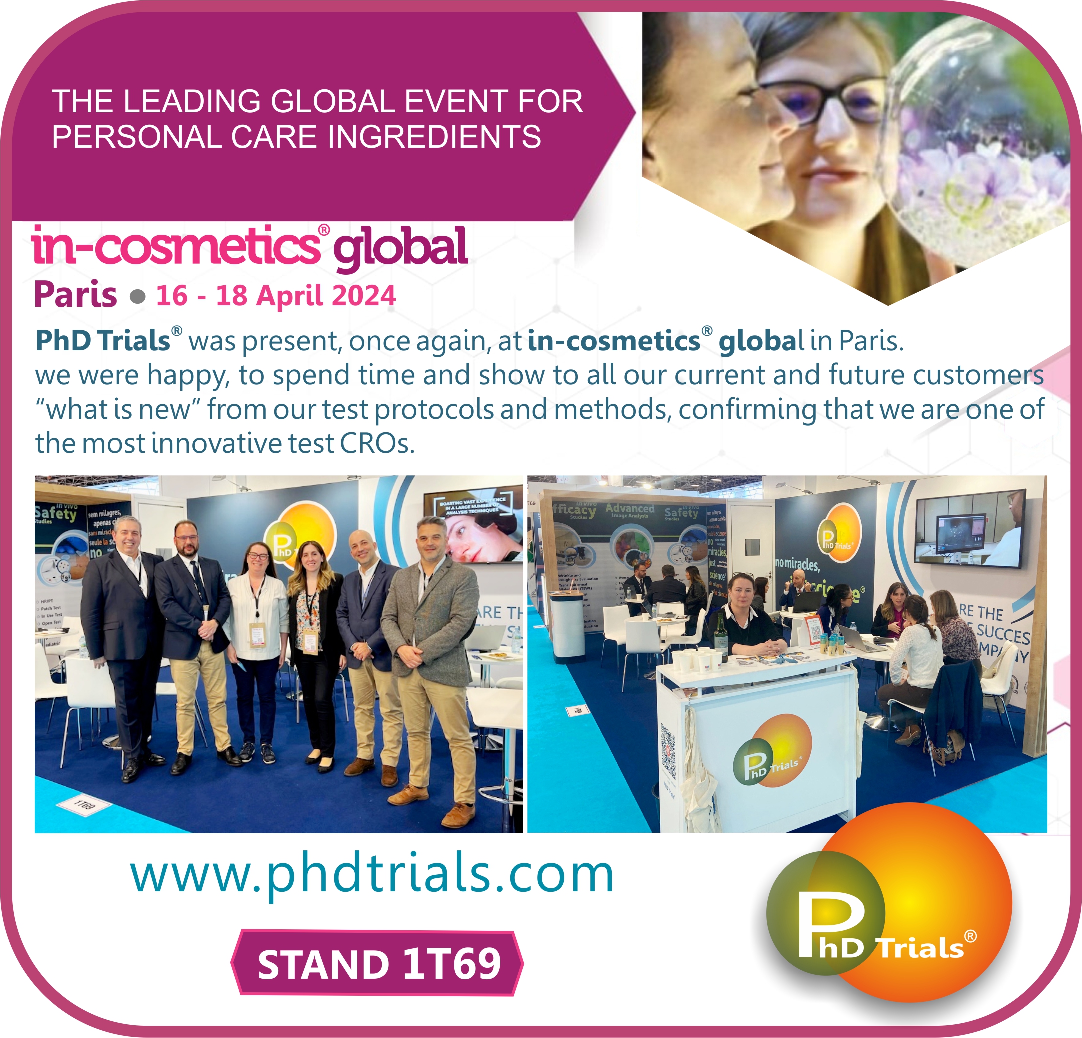 PhD Trials® at in-cosmetics® Global 2024 – Paris – PhD Trials ...